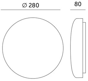 LED Koupelnové stropní svítidlo se senzorem SOFI LX LED/13W/230V IP44 pr. 28 cm