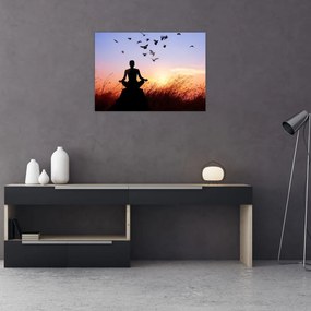 Skleněný obraz - Meditace (70x50 cm)