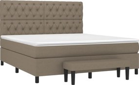 Box spring postel s matrací taupe 160x200 cm textil 3136849