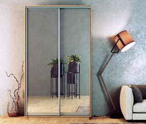 Casarredo - Komfort nábytek Šatní skříň STANDARD 150 sonoma/zrcadlo