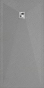 Mexen Stone+ obdélníkový kompozitní sprchový kout 200 x 100 cm, šedý-beton - 44611020