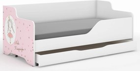 Wooden Toys Dětská postel LILU 160x80 PRINCEZNÁ – bočnice