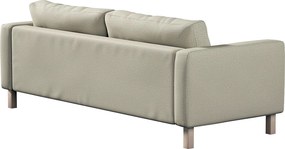 Potah na pohovku IKEA  Karlstad 3-místná, nerozkládací, krátký barva béžová látka pletený vzor