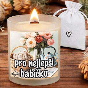 Ahome CZ Krásná svíčka s praskajícím knotem Pro babičku