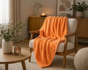 Bellatex Přikrývka Korall micro jednolůžko Oranžová 150x200 cm