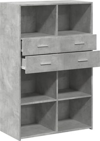 Skříň highboard betonově šedá 80x42,5x124 cm kompozitní dřevo 3281388