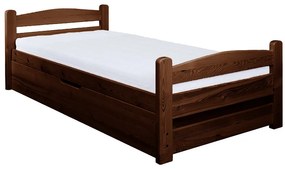 Drewmax dřevěná postel LK144 90x200 dub