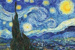 TREFL Art Frame Puzzle Hvězdná noc / 500 dílků / s rámem / 31,5 × 47 c