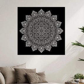 dřevo života Dřevěná mandala Propojení Zvolte rozměr (cm): 80x80, Zvolte barvu dekoru: Černá