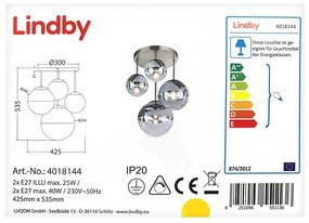 Lindby | Lindby - Stropní svítidlo RAVENA 2xE27/40W/230V + 2xE27/25W/230V | LW0402