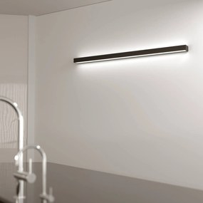 Nástěnné svítidlo Mera LED, šířka 120 cm, černá, 4000K