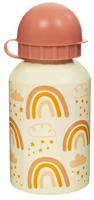 sass & belle Dětská láhev Earth Rainbow 300ml, růžová barva, oranžová barva, kov, plast