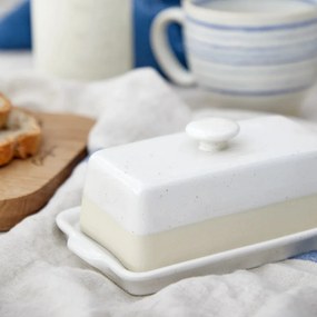 Bílá kameninová máslenka Casafina Fattoria