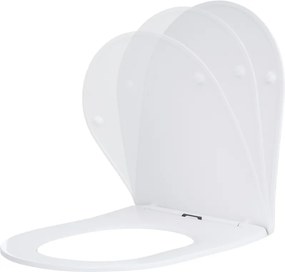 Gamma Magro, toaletní WC sedátko 438x361mm z duroplastu s pomalým zavíráním, bílá, GMA-MAGRO