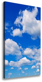 Wallmuralia Vertikální Foto obraz na plátně Mraky na nebi 50x100