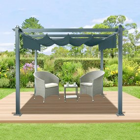 Hliníková zahradní pergola s posuvnou střechou ARSIR