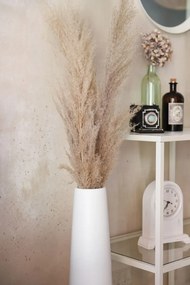 Vysoká váza ISONDRA, sklolaminát, výška 80 cm, bílá