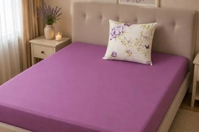 Bellatex Jersey LUX Fialová 100x200 cm