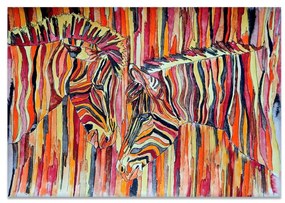 Obraz malované zebry Velikost (šířka x výška): 120x80 cm