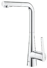 Grohe Zedra - Dřezová baterie s výsuvnou sprškou, chrom 32553002