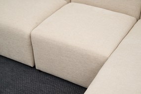 Hanah Home Rohová pohovka LINDEN MINI pravá krémová