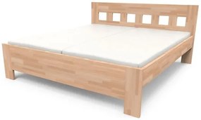 Texpol Dřevěná postel Jana senior 200x100 Mahagon