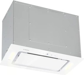 Klarstein Hektor, digestoř, 52 cm, vestavná, 530 m³/h, LED, dotykové ovládání, sklo, bílá