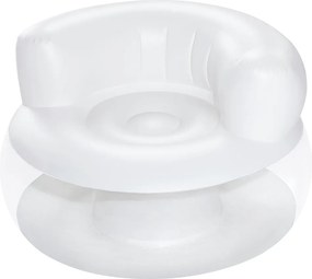 Bestway Nafukovací křeslo bílé 112 x 112 x 70 cm 75138