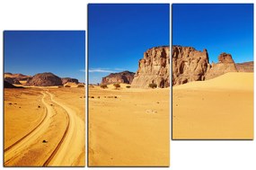 Obraz na plátně - Silnice v poušti 1129D (105x70 cm)