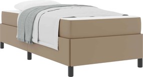 Rám postele s matrací Cappuccino 90 x 190 cm textil 3398978