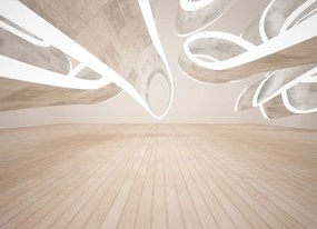 Malvis ® Tapeta abstraktní 3D místnost Vel. (šířka x výška): 432 x 290 cm