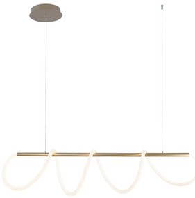 Moderní LED lustr Balbo zlatá