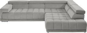 XXXLutz ROHOVÁ SEDAČKA, textil, barvy stříbra, světle šedá Beldomo Speed - Sedací soupravy - 000711005367