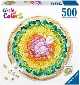 Ravensburger Kruhové puzzle Pizza / 500 dílků / od 12 let