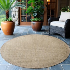 Ayyildiz, Kusový koberec Giza 1410 Beige kruh, 200x200 (průměr) kruh, béžová, chodba / předsíň