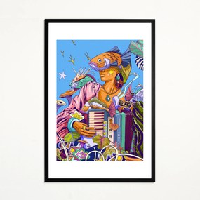 Vincent Chignier | Le Son Des Abysses Rám: Černý, Velikost: 100 x 70 cm
