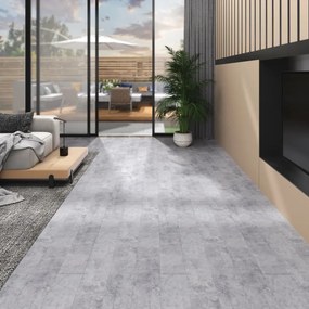 Nesamolepicí PVC podlahová prkna 5,26 m² 2 mm cementově šedá,  146566