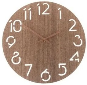 Nástěnné hodiny Dark wood, pr. 30,5 cm, dřevo