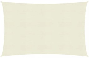 Stínící plachta obdélníková HDPE 2 x 3,5 m Dekorhome Krémová