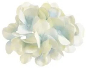 hlavičky hortenzií (12ks) - krémová + modrý střed