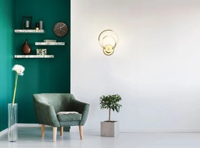 Toolight, LED nástěnné svítidlo APP1043-W, zlatá, OSW-06116