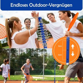 Costway Portable Tetherball Set 3 úrovně výškově nastavitelná sada s míčem