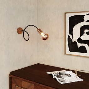 creative cables Nástěnná a stropní lampa creative flex velikosti 60 cm Barva: Matná měď