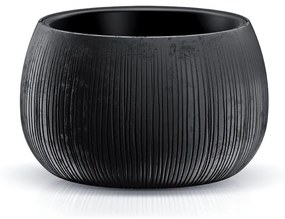 MAXIVA Květináč - BETON BOWL, Ø 47,8 cm Barva: černý beton