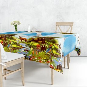 Ubrus PVC DC-155 140cm lovecký motiv, metráž