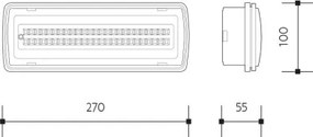 Nouzové LED svítidlo Panlux FENIX LED 300 PN35200013 IP65 5W 3h