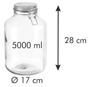 Zavařovací sklenice s klipem TESCOMA DELLA CASA 5000 ml
