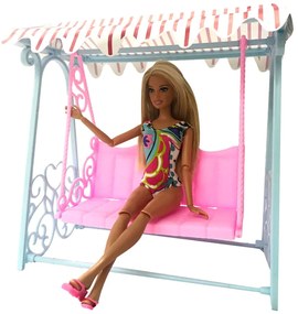 Zahradní houpací lavice pro panenku Barbie