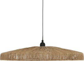 Visící lampa nad jídelní stůl BELLAMY, jutové stínítko, Ø 58 cm