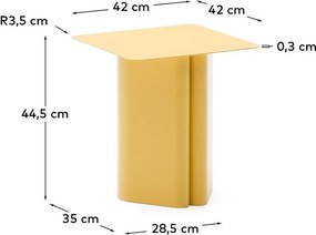 Kovový odkládací stolek 42x42 cm Arvin – Kave Home